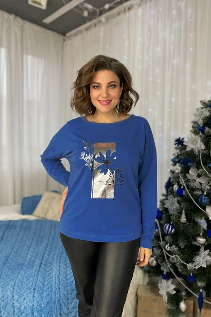 Джемпер 2054-4 синий Rumoda купить в интернет магазине Велесмода